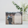 Arch calendar photo Save the Date Invitation Postcard | Zazzle