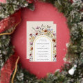 Arch Floral Wedding Invitation Foil Invitation | Zazzle