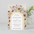 Arch Floral Wedding Invitation Foil Invitation | Zazzle