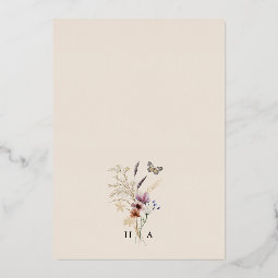 Arch Floral Wedding Invitation Foil Invitation | Zazzle