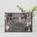 Arch | Gray Class of 2024 Multi Photo Graduation Announcement | Zazzle