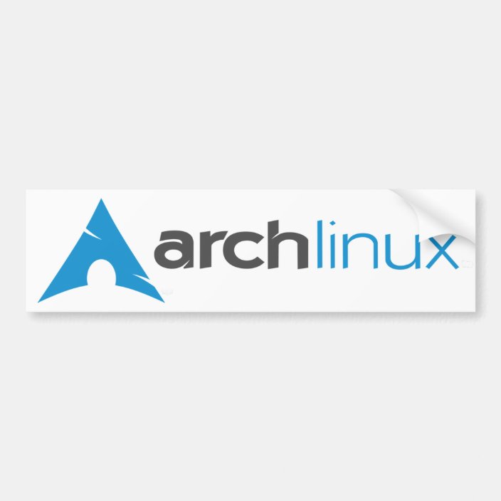 Arch Linux Logo Bumper Sticker | Zazzle.com