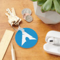 Arch Linux Logo Button Keychain | Zazzle