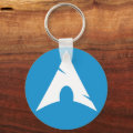 Arch Linux Logo Button Keychain | Zazzle