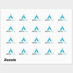 Arch Linux Logo Triangle Sticker | Zazzle