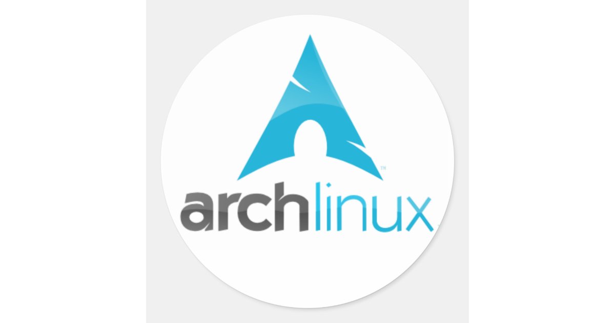 arch linux soon classic round sticker | Zazzle