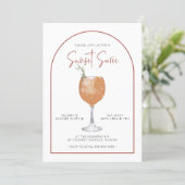 Arch Minimalist Cocktail Sunset Summer Soiree Invitation | Zazzle