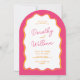 Arch Squiggly Bright and Colorful Wedding Invitation | Zazzle
