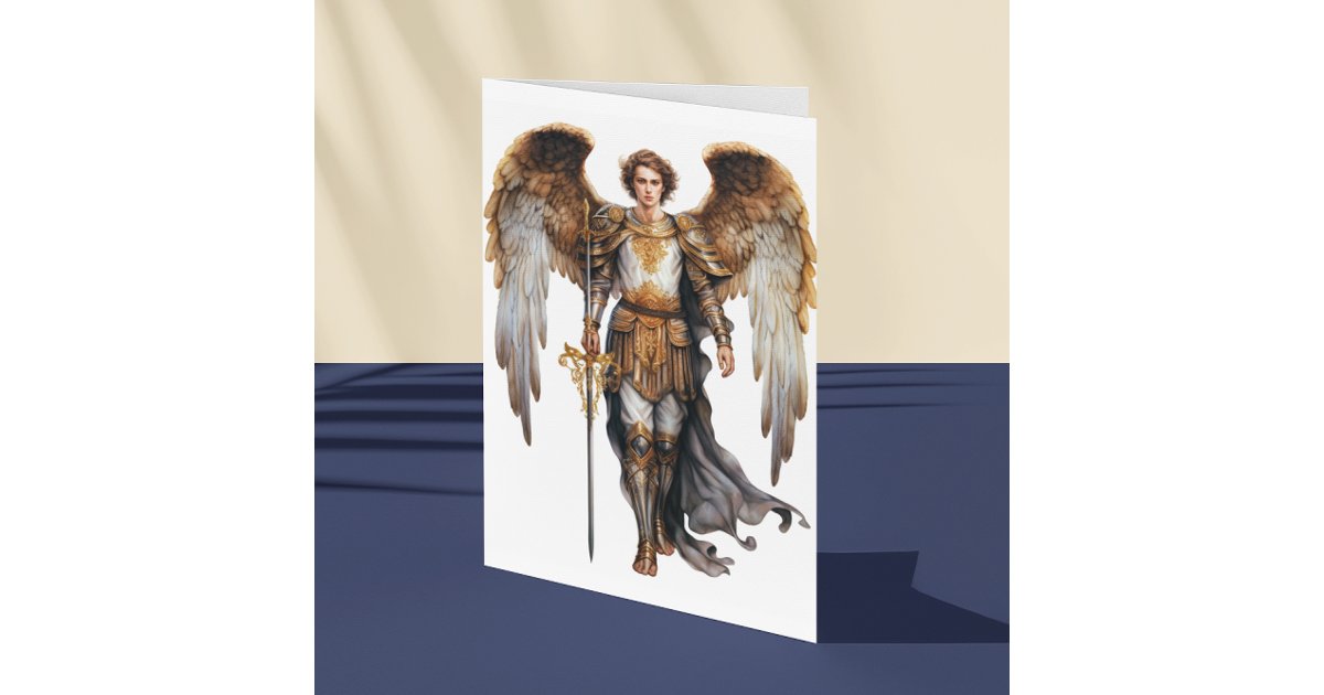 Archangel Gabriel Holy Patron Saint Communications Card | Zazzle