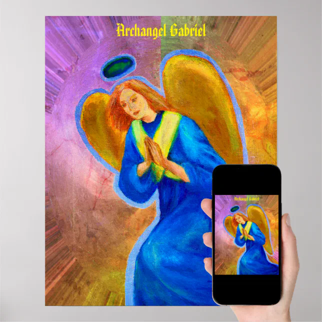 Archangel Gabriel Poster 16"x20" | Zazzle