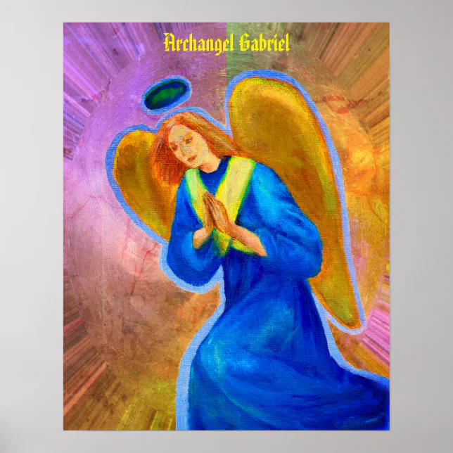 Archangel Gabriel Poster 16"x20" | Zazzle