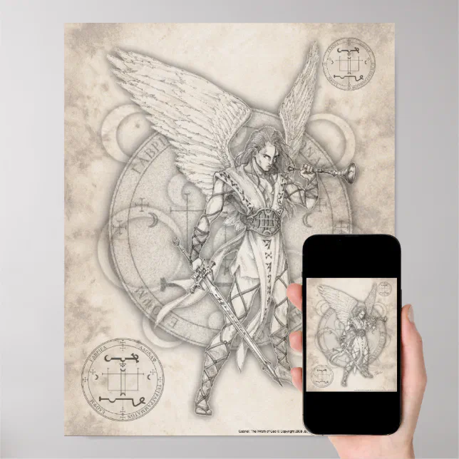 Archangel Gabriel Print | Zazzle