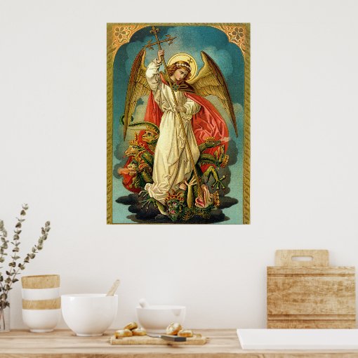 Archangel Michael Matte Poster | Zazzle