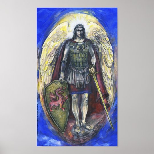 "Archangel Michael" Poster 28" x 20" | Zazzle.com