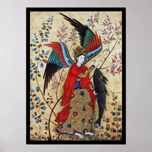ARCHANGEL RAPHAEL AND THE FISH POSTER | Zazzle