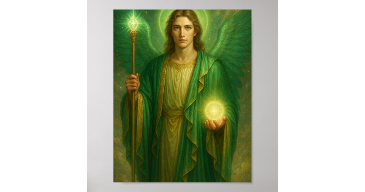 Archangel Raphael – Divine Healer of Light Poster | Zazzle