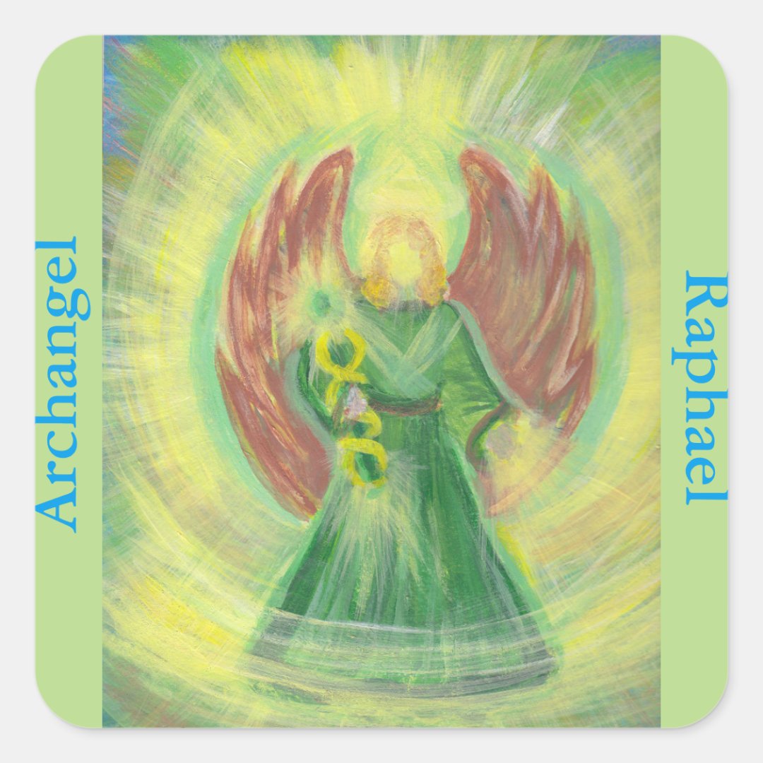 Archangel Raphael Healing Light Sticker | Zazzle