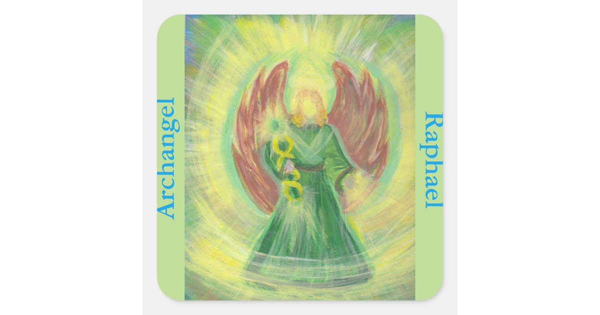 Archangel Raphael Healing Light Sticker | Zazzle