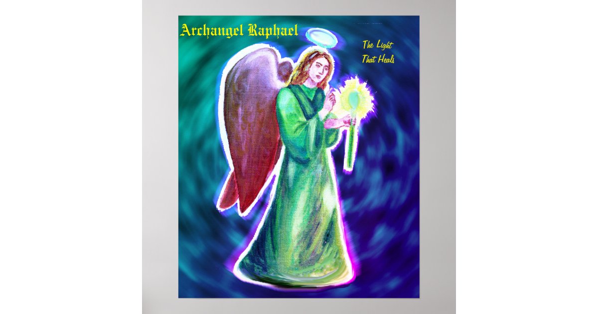Archangel Raphael Poster (16" x 12") | Zazzle