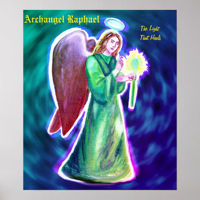 Archangel Raphael Poster (16" x 12") | Zazzle