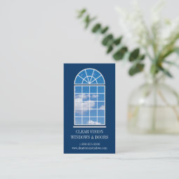 Arched Window Business Card | Zazzle