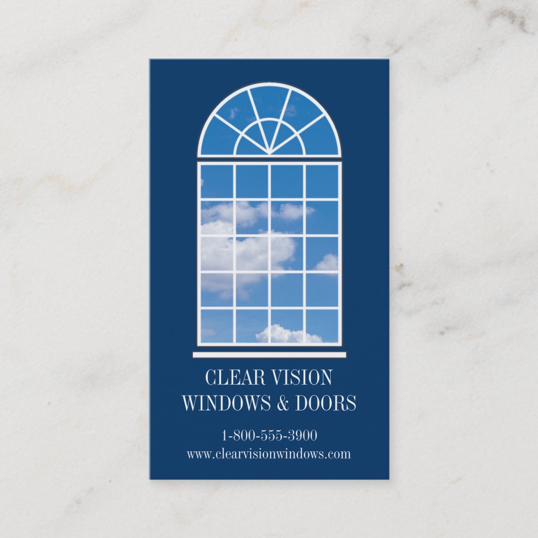 Arched Window Business Card | Zazzle