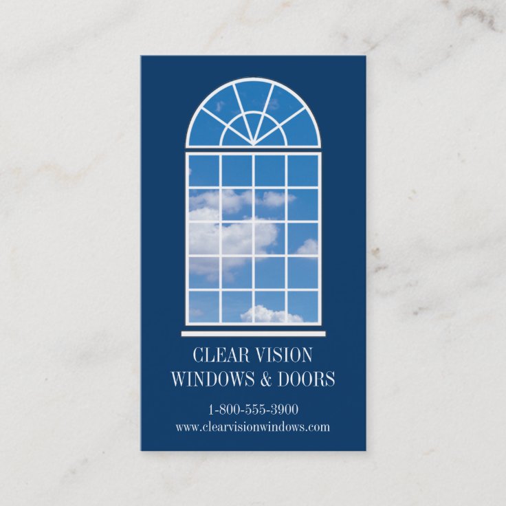 Arched Window Business Card | Zazzle