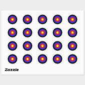 archery classic round sticker | Zazzle
