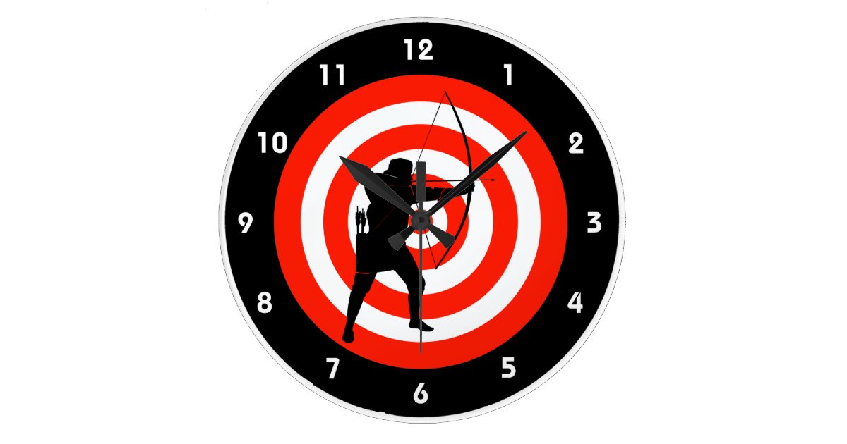 Archery Design Wall Clock | Zazzle.com