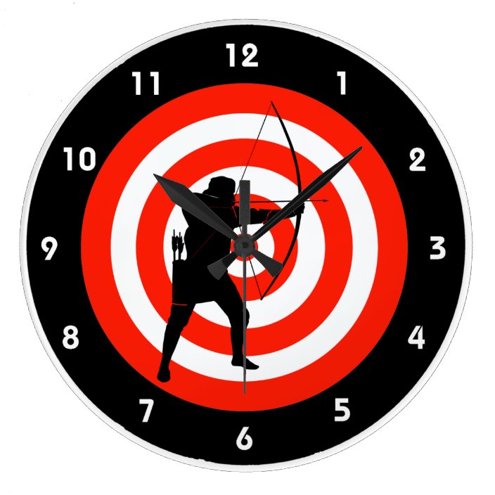 Archery Design Wall Clock | Zazzle.com