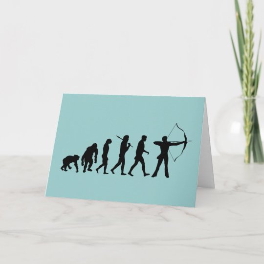 Archery Evolution of an Archery Bow and Arrow Card | Zazzle.com