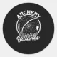 Archery for spiritual balance - Hunting archer Classic Round Sticker ...