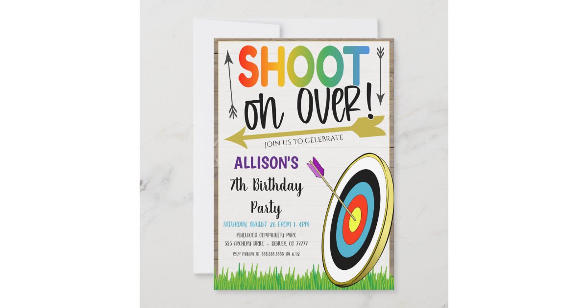 Archery Party Invitation | Zazzle