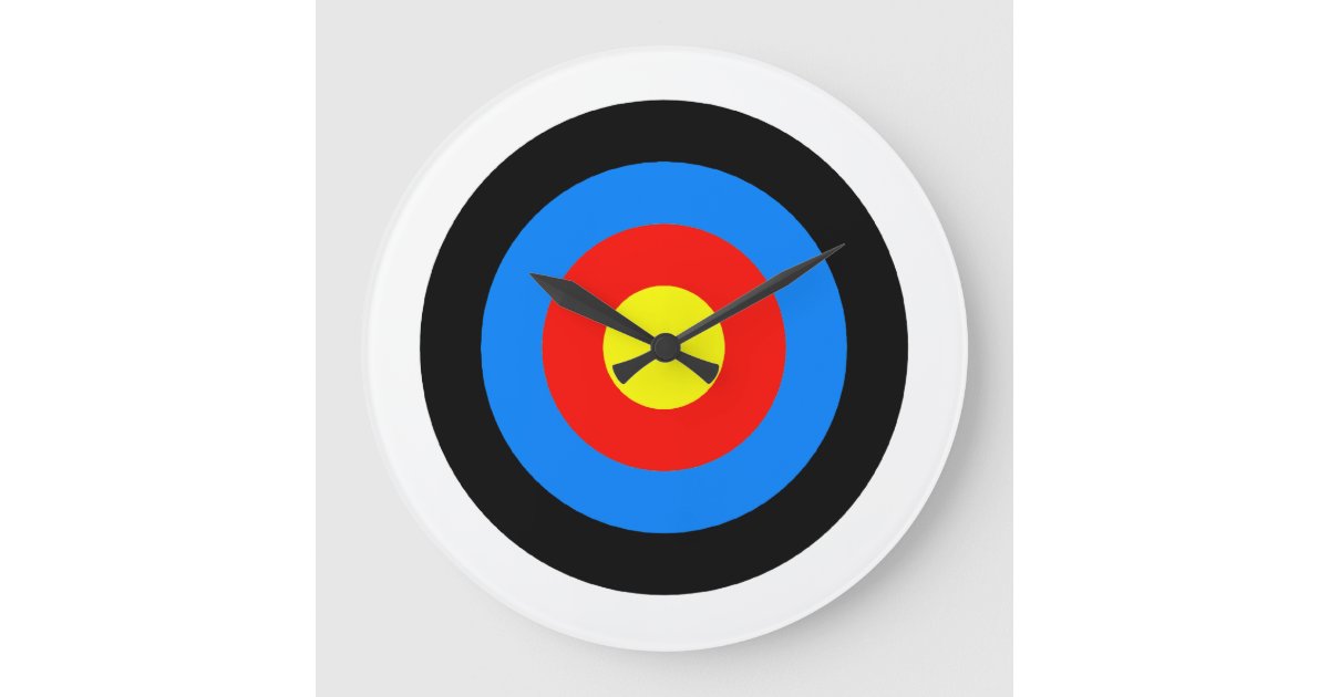 Archery Target Clock | Zazzle