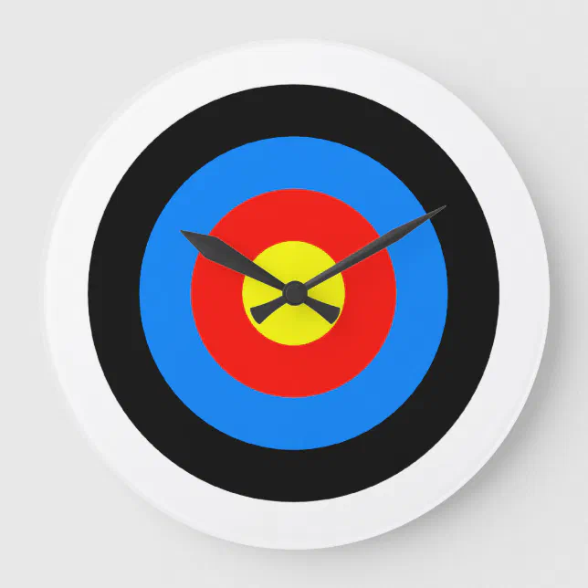 Archery Target Clock | Zazzle