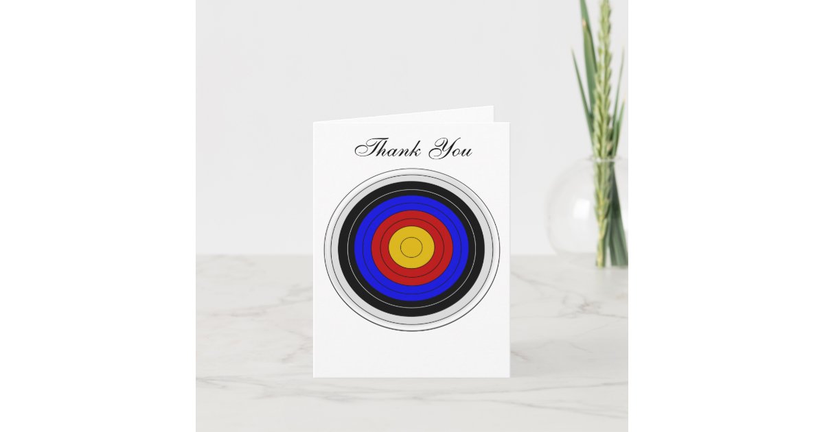 Archery Target Design Thank You | Zazzle
