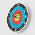 "Archery Target" design wall clocks | Zazzle
