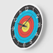 "Archery Target" design wall clocks | Zazzle