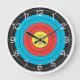 "Archery Target" design wall clocks | Zazzle
