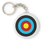 Archery Target Keychain | Zazzle