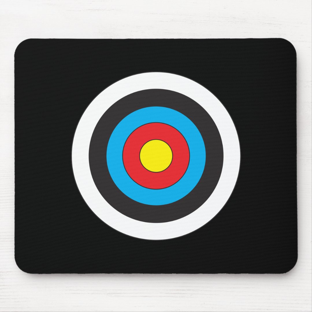 Archery Target Mouse Pad | Zazzle