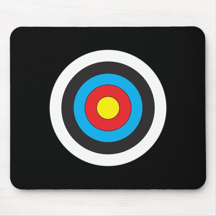 Archery Target Mouse Pad | Zazzle