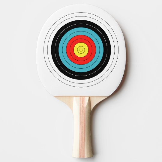 Archery Target Ping Pong Paddle | Zazzle.com