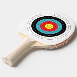 Archery Target Ping Pong Paddle | Zazzle