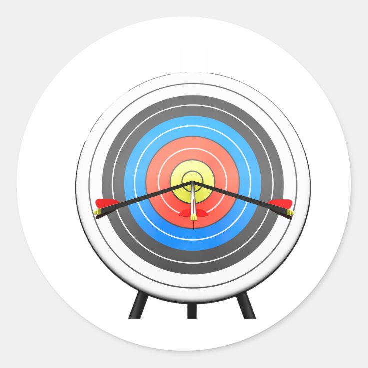 Archery Target Stickers | Zazzle
