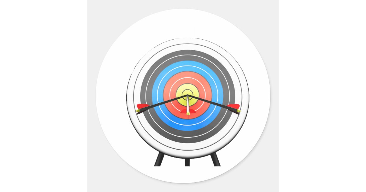 Archery Target Stickers | Zazzle