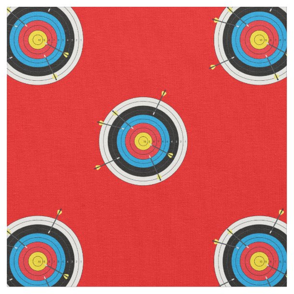Funny Archery Fabric | Zazzle