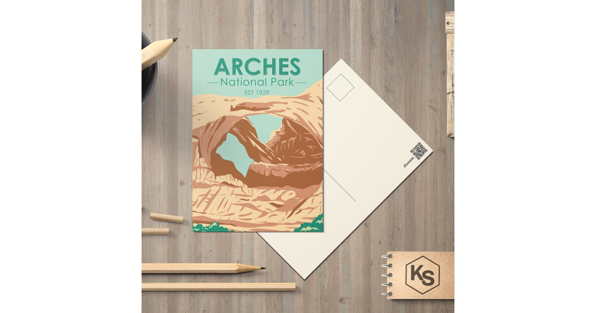 Arches National Park Double Arch Postcard | Zazzle