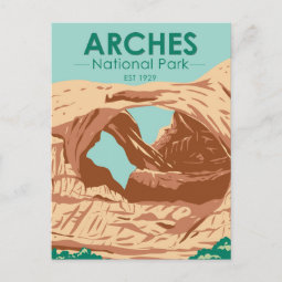 Arches National Park Double Arch Postcard | Zazzle