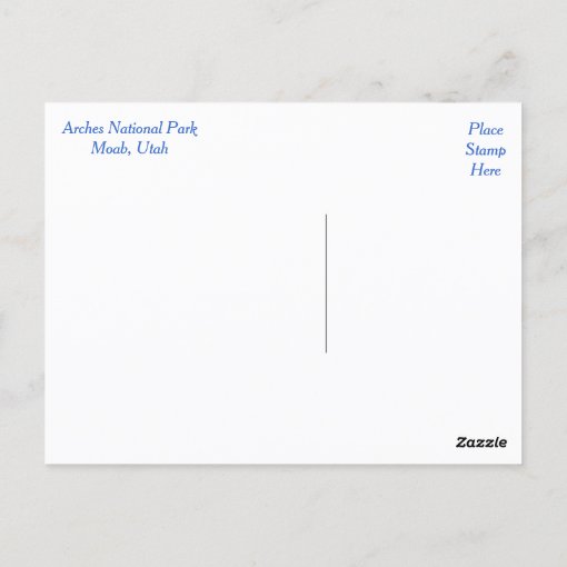 Arches National Park, Moab Utah Postcard | Zazzle